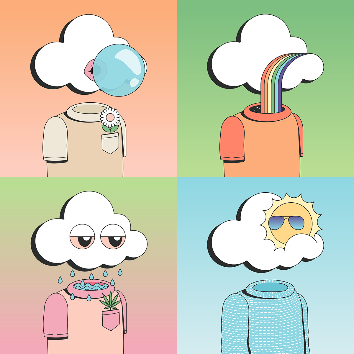 Cloud Friends - Rainbow Shop | Noundles